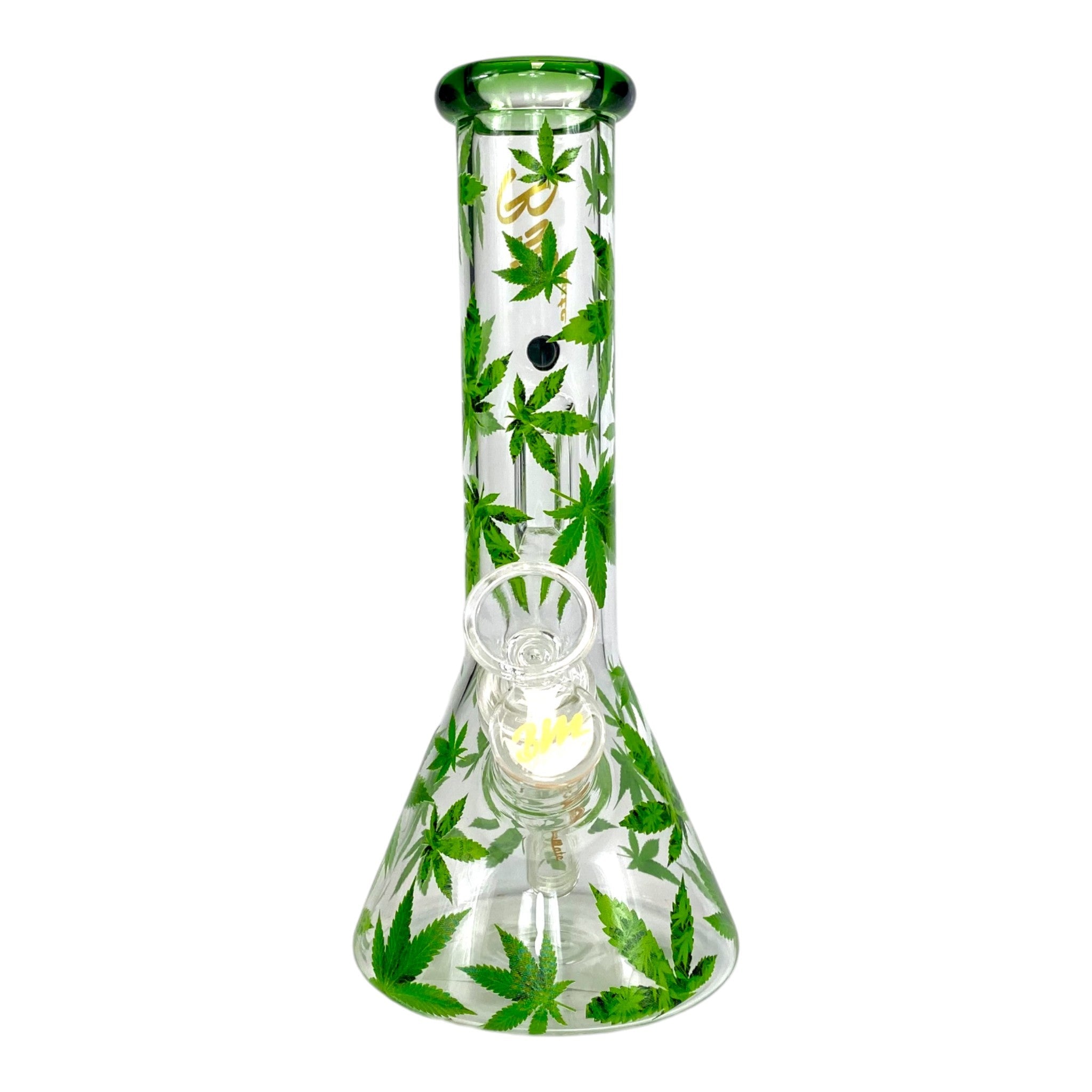 Billy Mate Weed Leaf Beaker Bong 23cm – Ice Pinch & Shotty – The Bong Baron