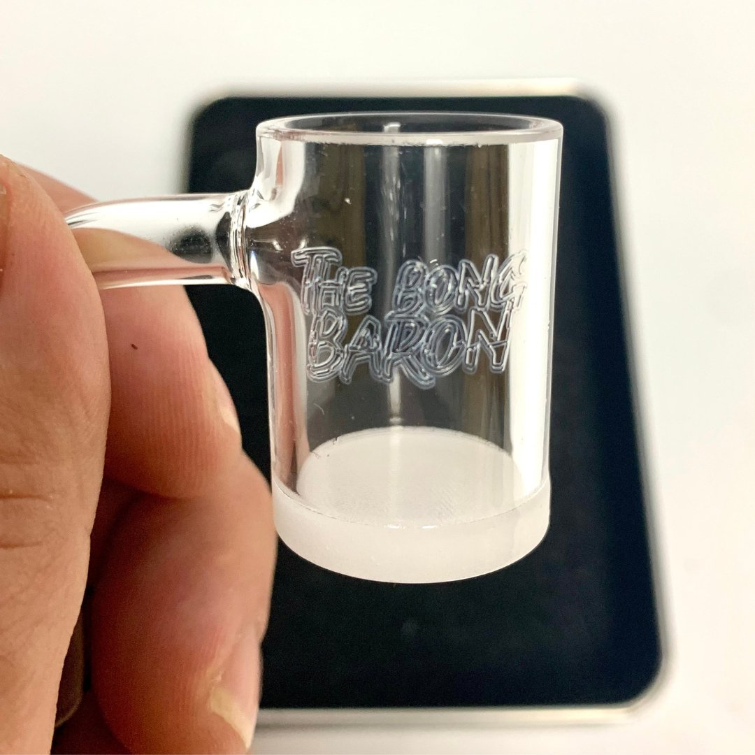 Frosted Base Quartz Banger Vortex Carb Cap Dab Kit 14mm Male – The Bong ...