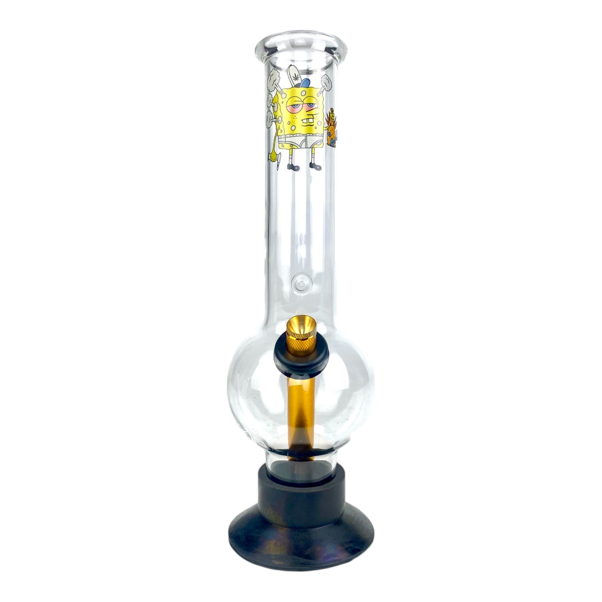 Sesh Buddy Glass Bubble Bong – 31cm Bonza Style – The Bong Baron
